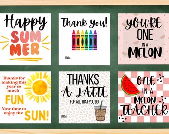 Teacher Thank You, Printable Gift Tags, Teacher Appreciation Week ...