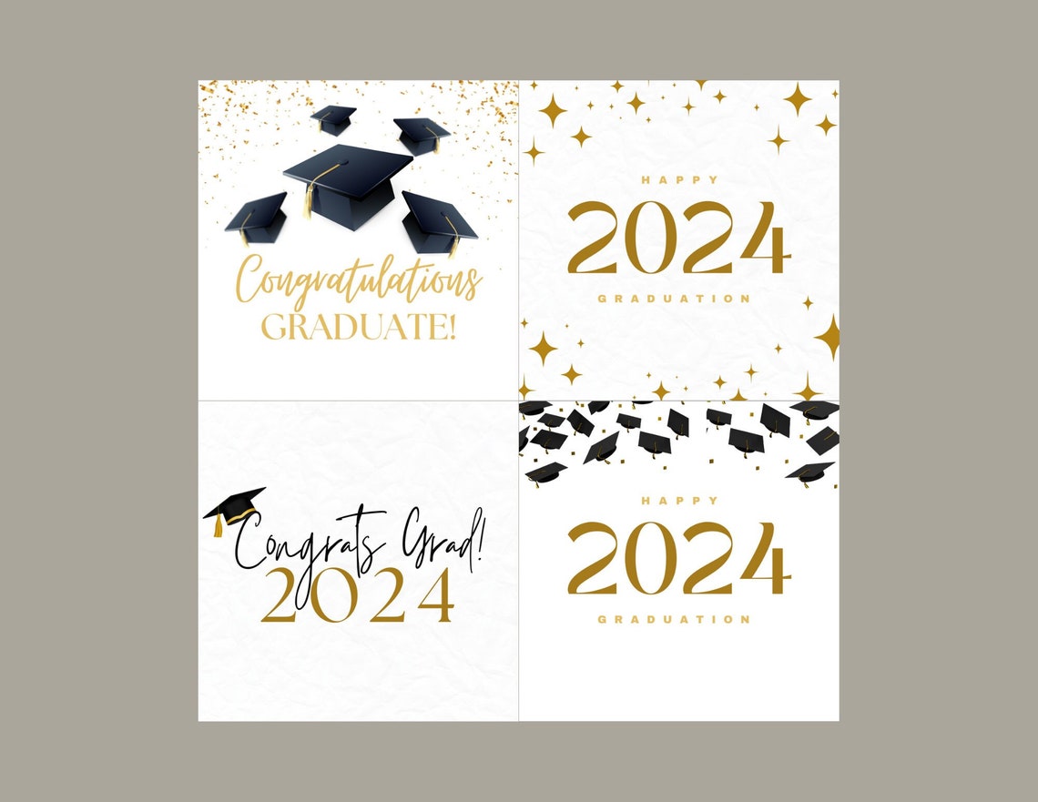 Printable Graduation Gift Tag, Graduation Tag, Class of 2024 Grad Tags ...