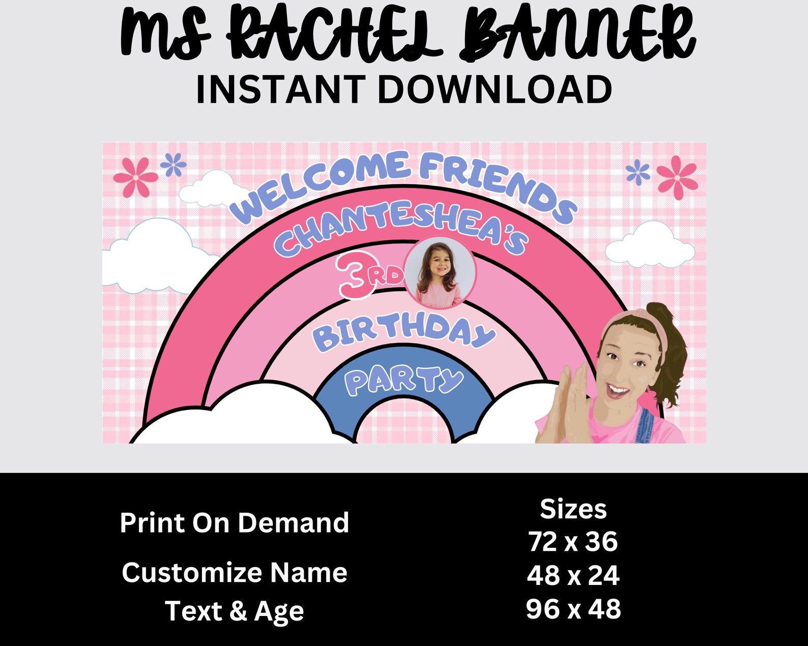 Ms Rachel Birthday Party Bundle Miss Rachel Party Pack Rachel Party ...