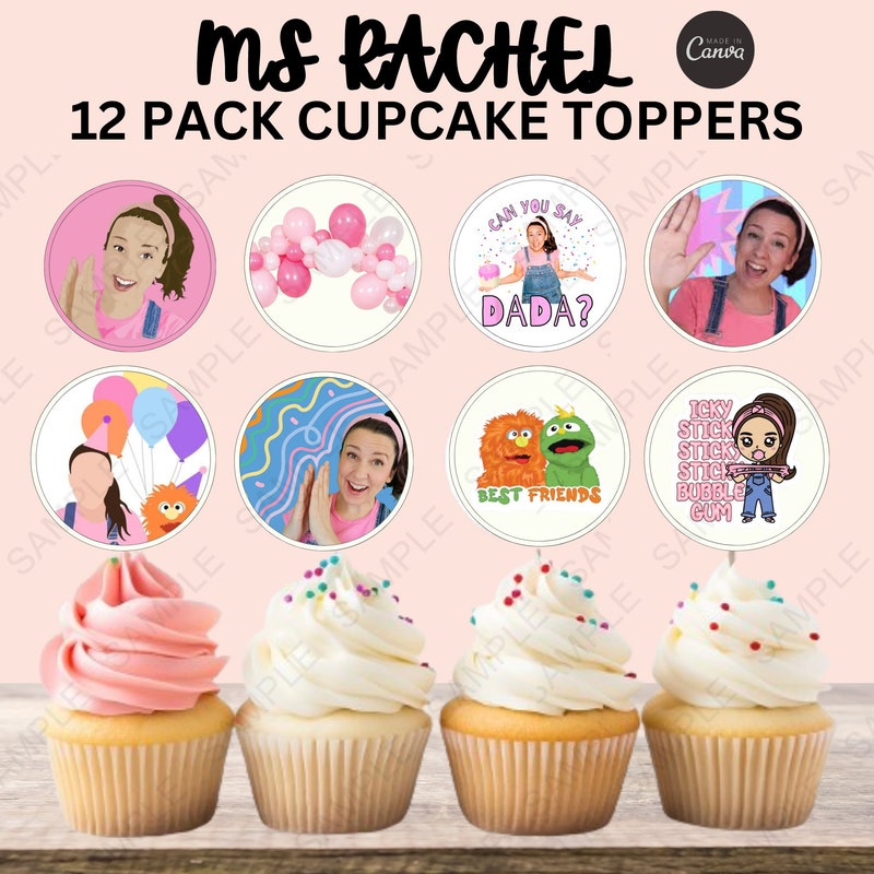 Ms Rachel Cupcake Topper - Etsy
