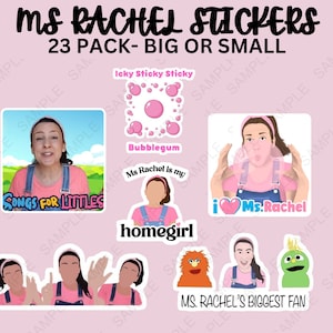 Ms Rachel Stickers | Songs for Littles Print on Demand | Miss Rachel ...