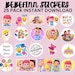 Bebefinn Stickers | Shark Print on Demand Decal | Finn Party Favor ...