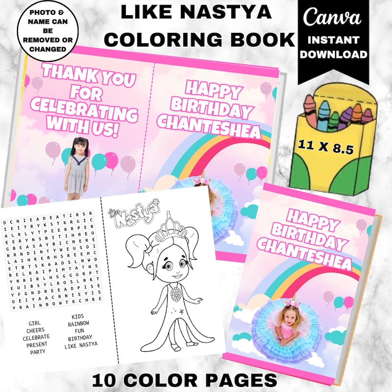 Like Nastya Party Supplies - Etsy