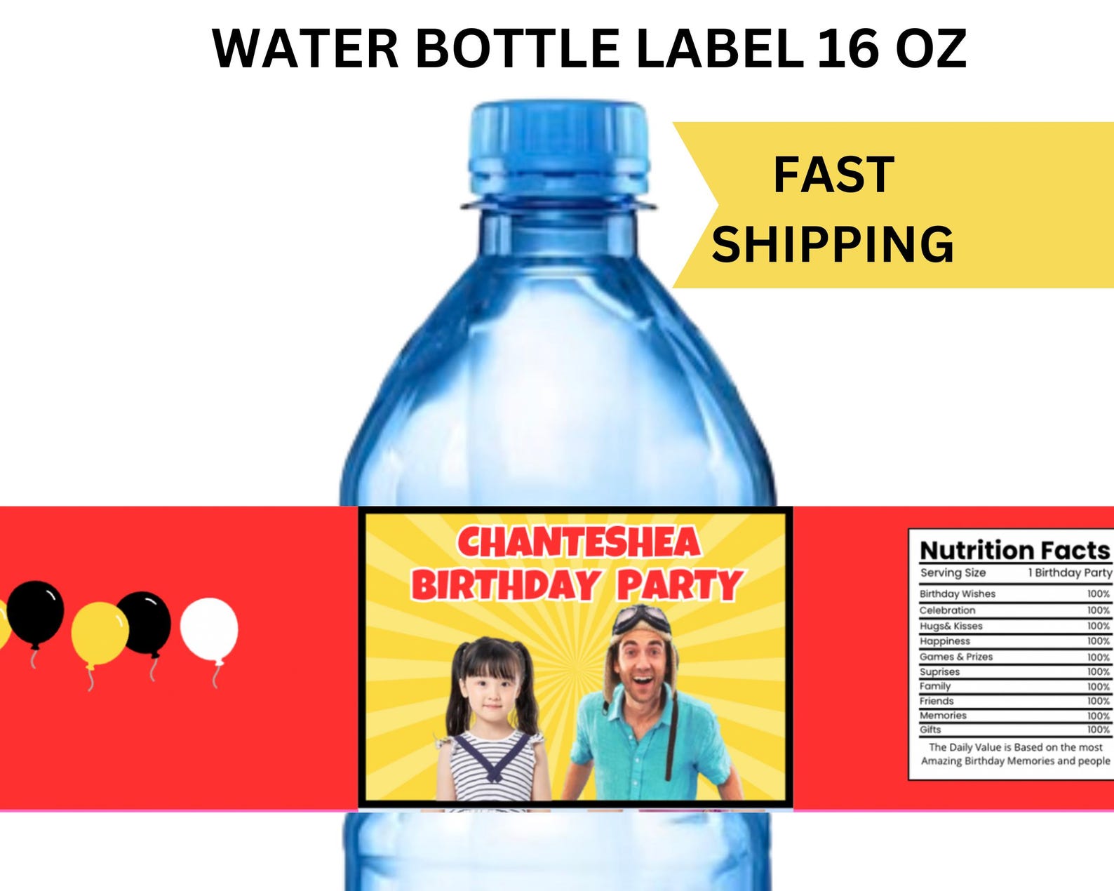 Danny Go Birthday Party Water Bottle Label | Danny Drink Wrapper ...