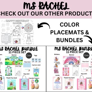 Ms Rachel Birthday Party Chip Bag | Ms Rachel Theme Snack Pouch | Miss ...