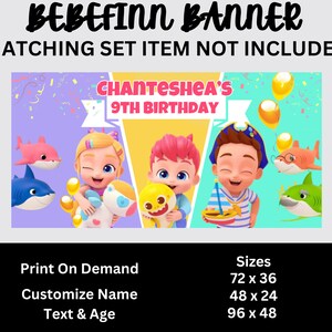 Bebefinn Birthday Party Invitation | Editable Shark Invite | Bebefinn ...