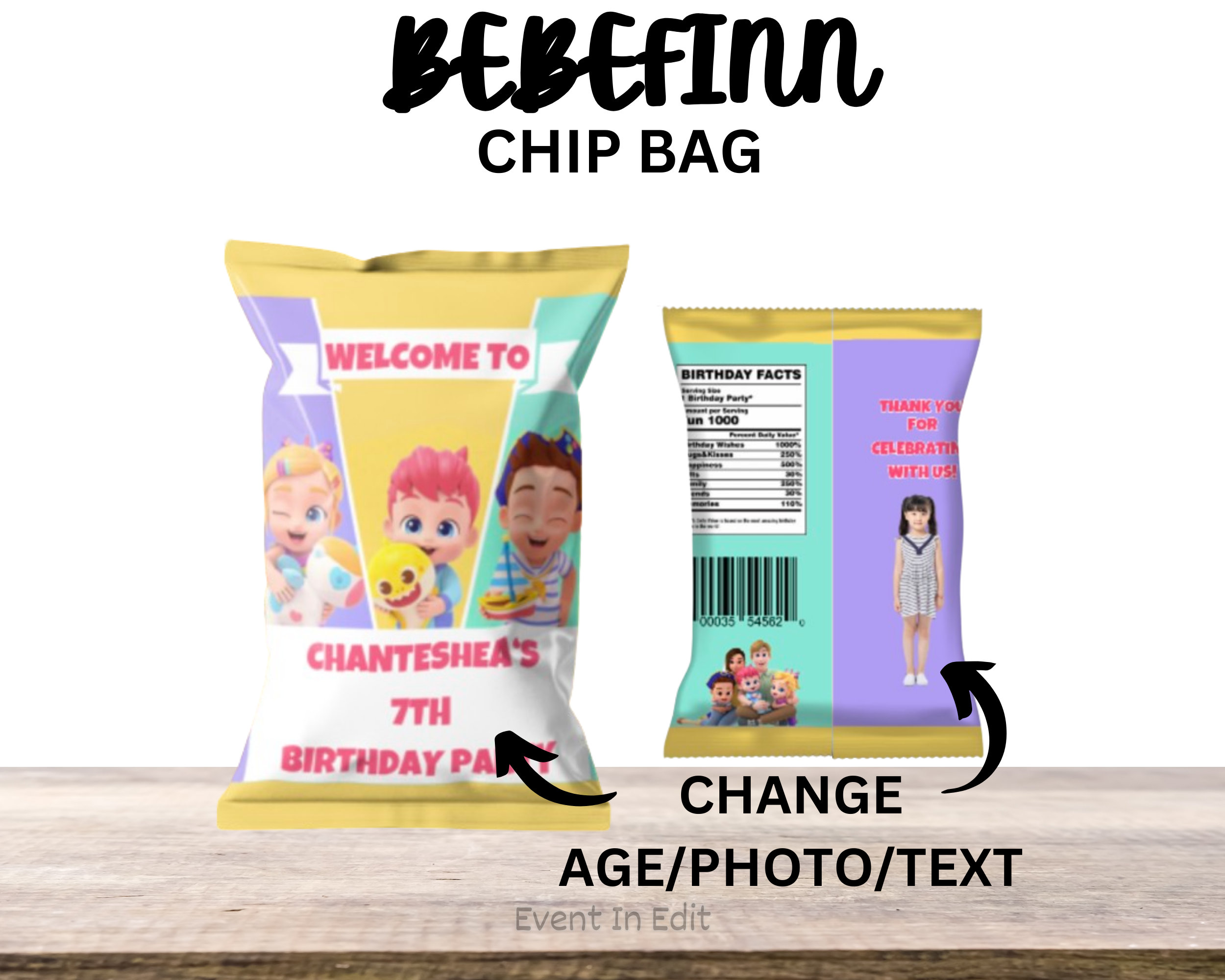 Bebefinn Birthday Party Bundle | Bebefinn Party Pack | Shark Party ...