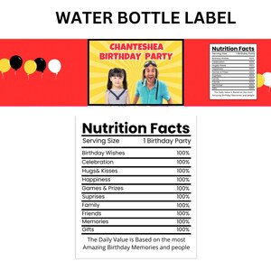 Danny Go Birthday Party Water Bottle Label | Danny Drink Wrapper ...
