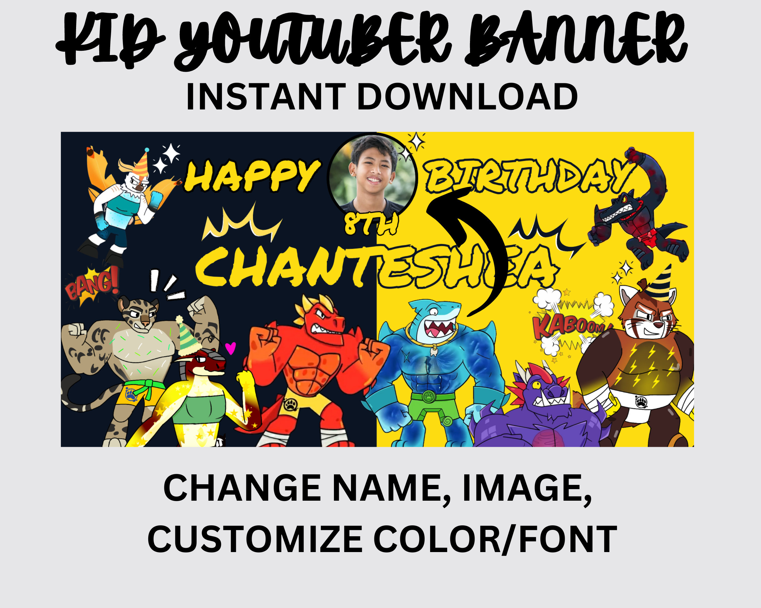 Goo Jit Zu Birthday Party Banner | Printable the Heroes of Goo Jit Zu ...