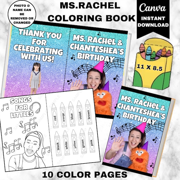 Miss Rachel Color Sheet - Etsy