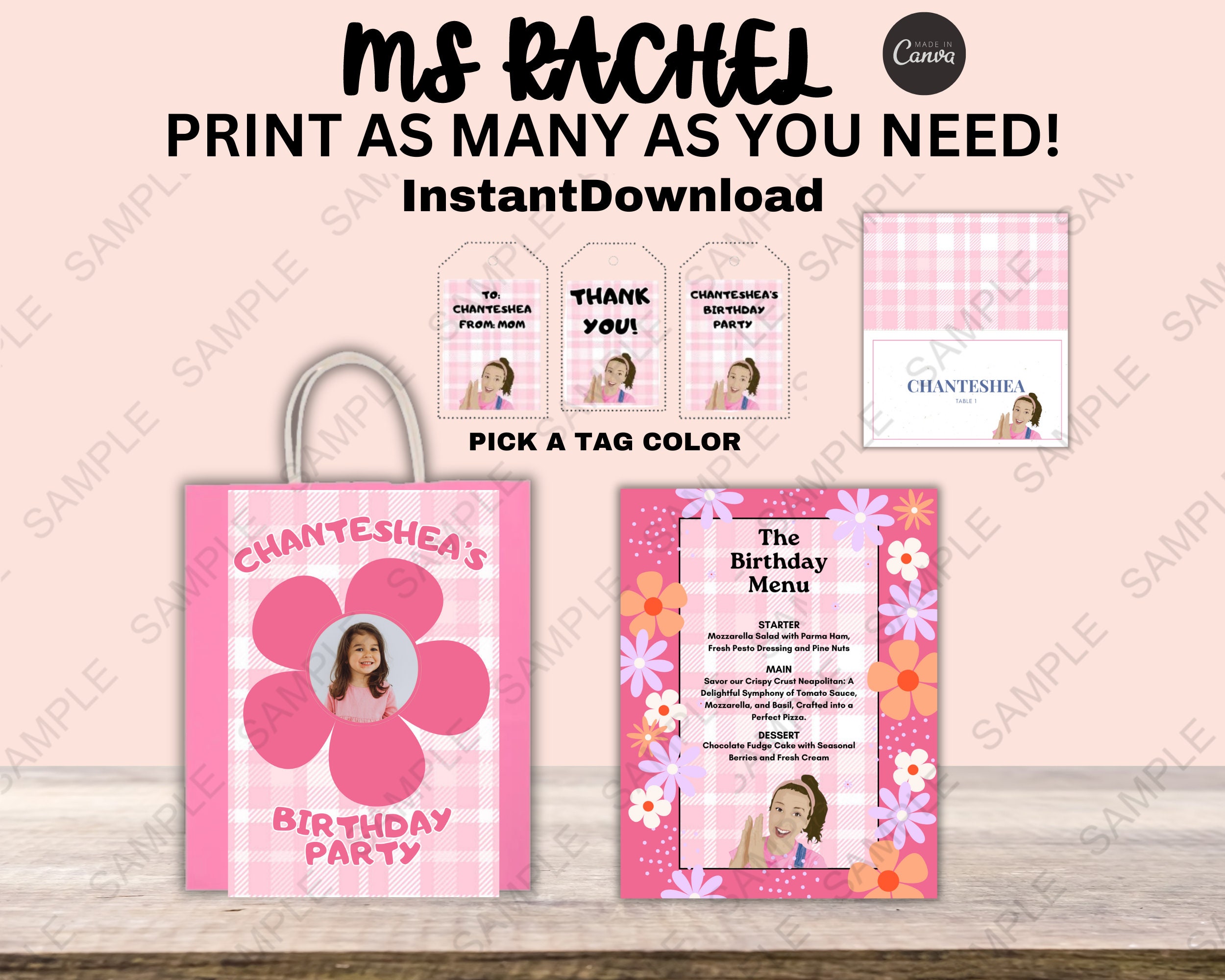Ms Rachel Birthday Party Bundle Miss Rachel Party Pack Rachel Party ...