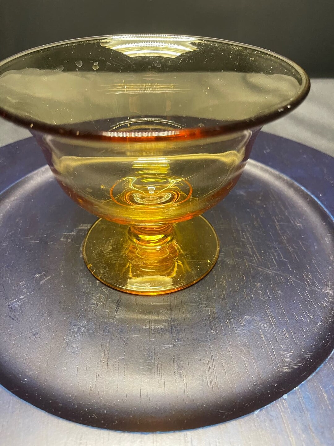 Vintage Amber Compote Dish Elegant Glassware for Home Décor - Etsy