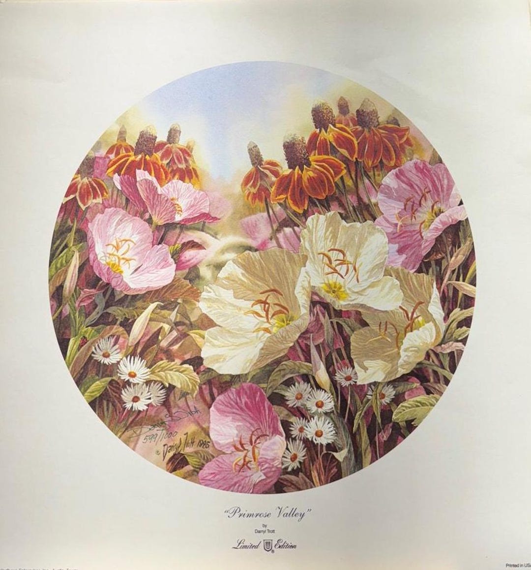 Darryl Trott 1985 Wildflower Collection | Set of 4 Signed Prints ...