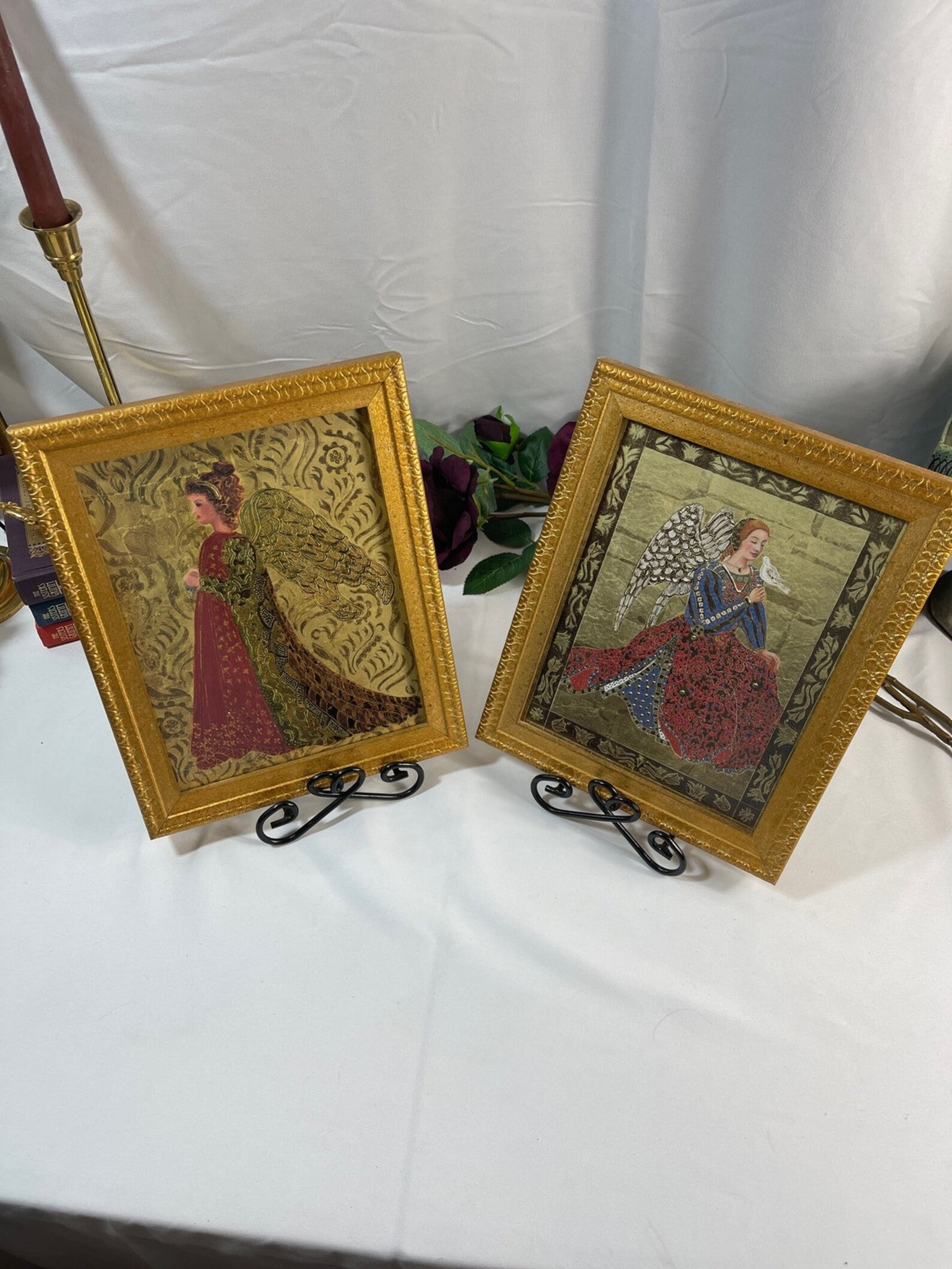 Set of 2 Kay Jackson Guardian Angel Prints in Gilded Frames – Bombay Co ...