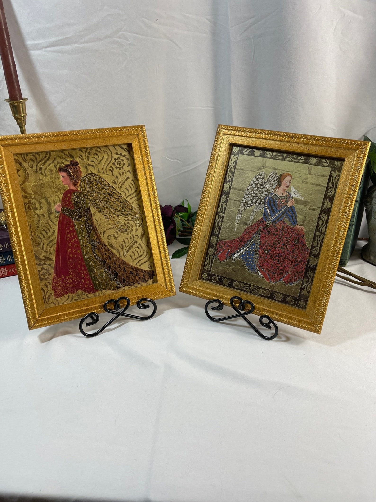 Set of 2 Kay Jackson Guardian Angel Prints in Gilded Frames – Bombay Co ...