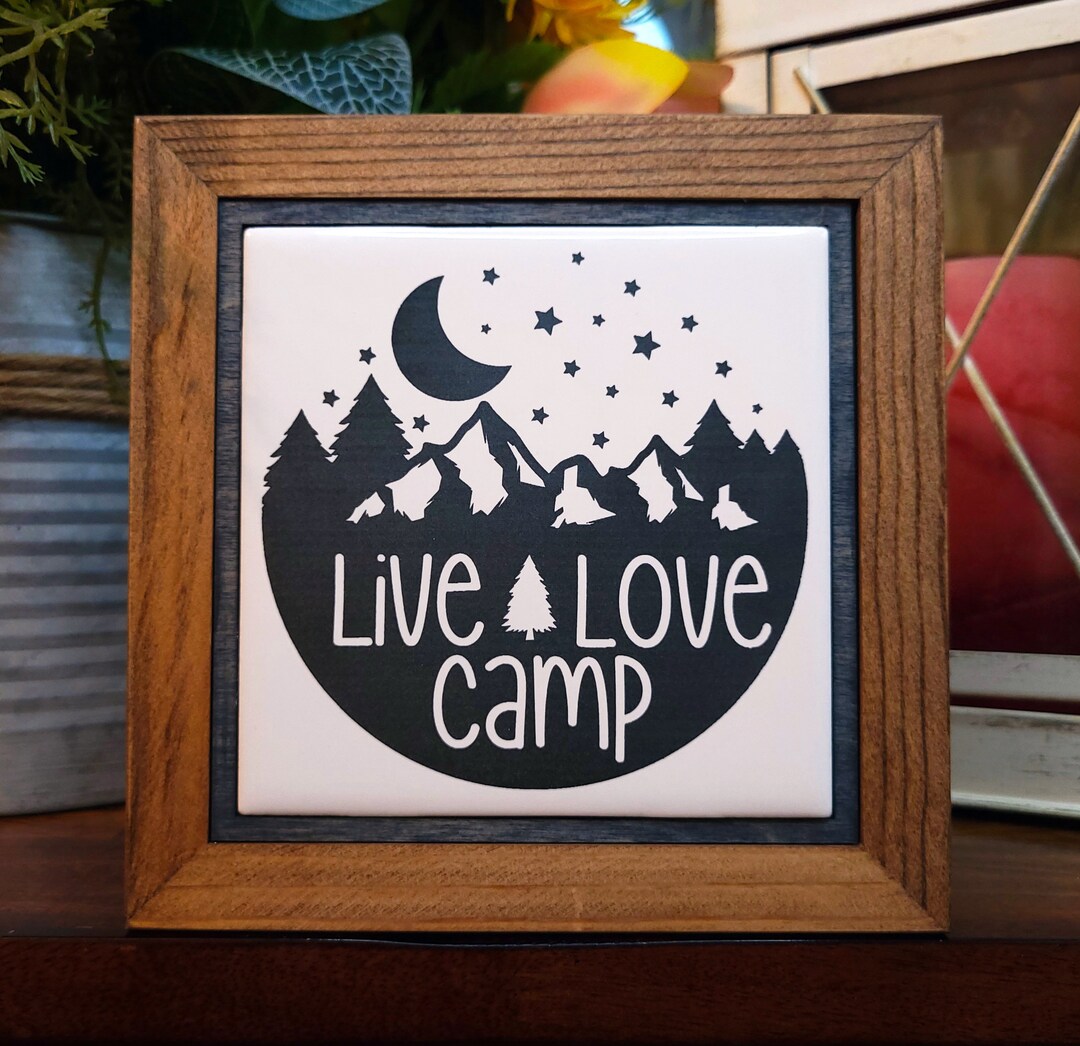 Camping Inspired Decor Wooden Home Decor Camping & Wilderness Themed ...