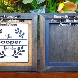 Robust Wooden Ceramic Tile Frame Customizable for Tile Art Real Wood ...