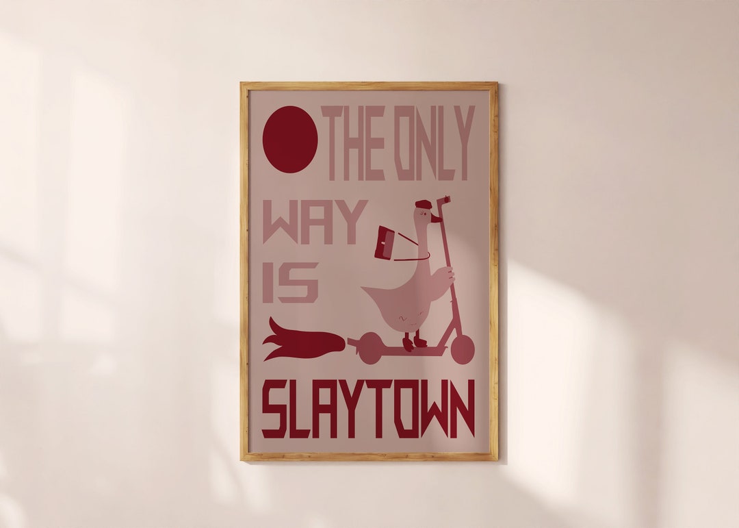 Funky Girly Poster; Quirky Wall Art Funny Positive Printable Art Girl ...