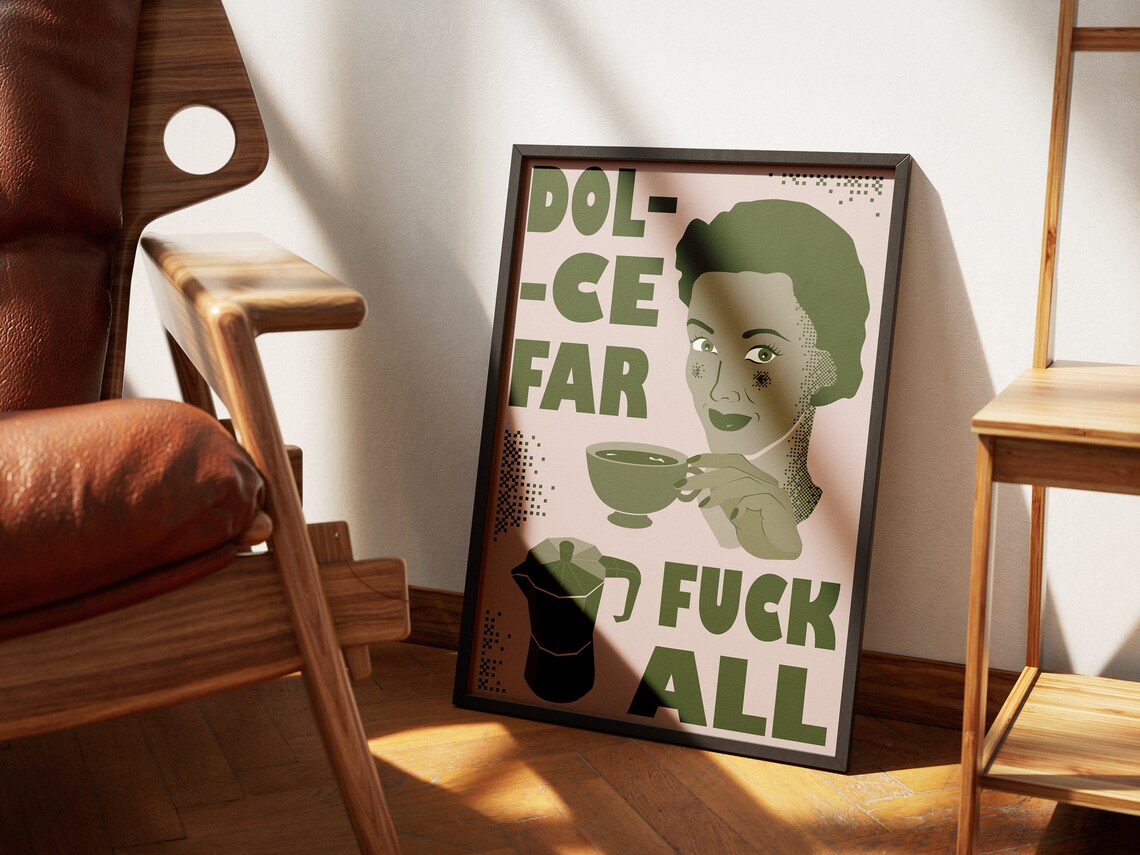 Funky Girl Printable Wall Art ; Retro Printable Poster Vintage ...