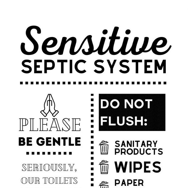 Septic Tank Sign - Etsy