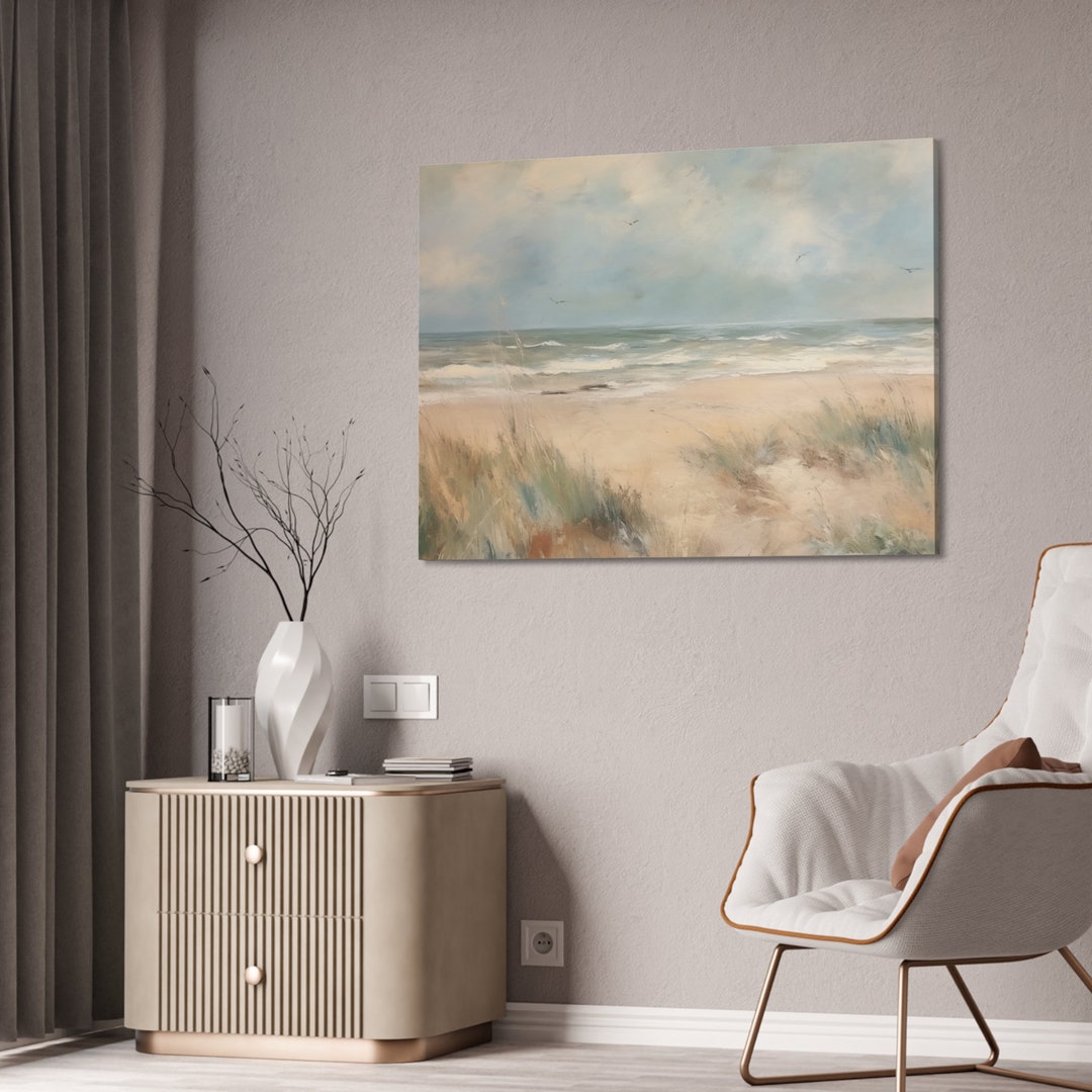 Ocean Art Beach Art Work Landscape Art Vintage Decor - Etsy