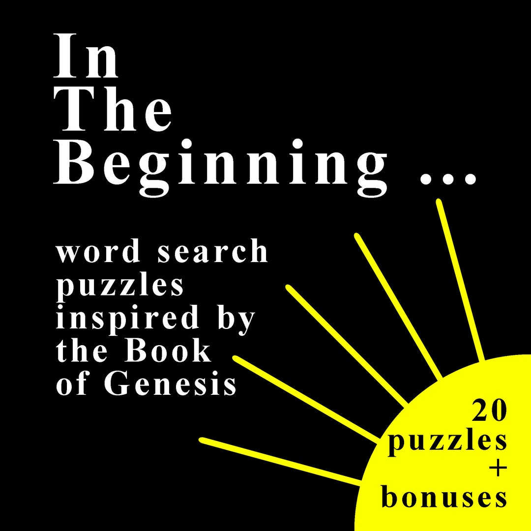 20 Genesis Word Search Puzzles Featuring Words From God's Word. All the ...
