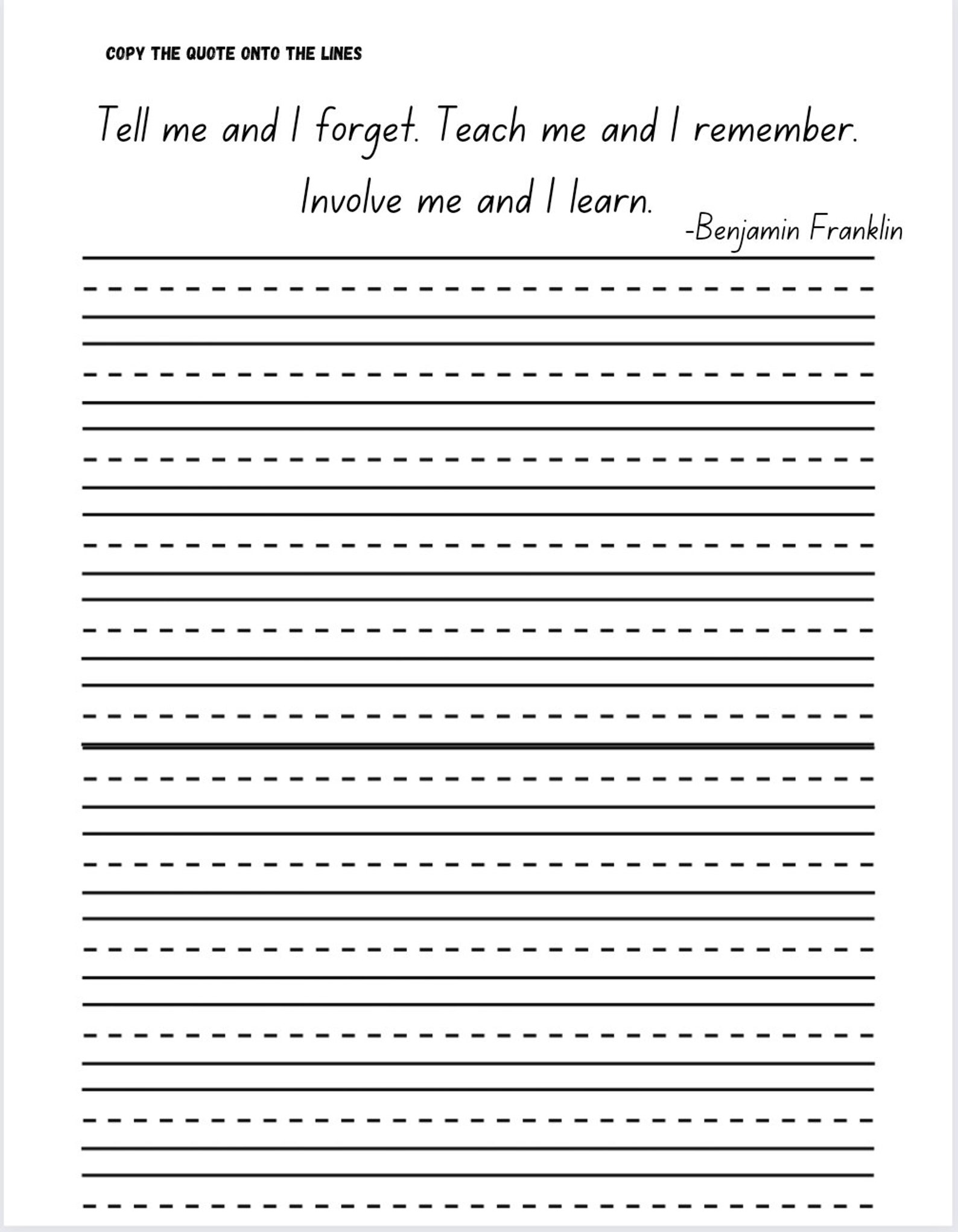 Sample Benjamin Franklin Unit - Etsy