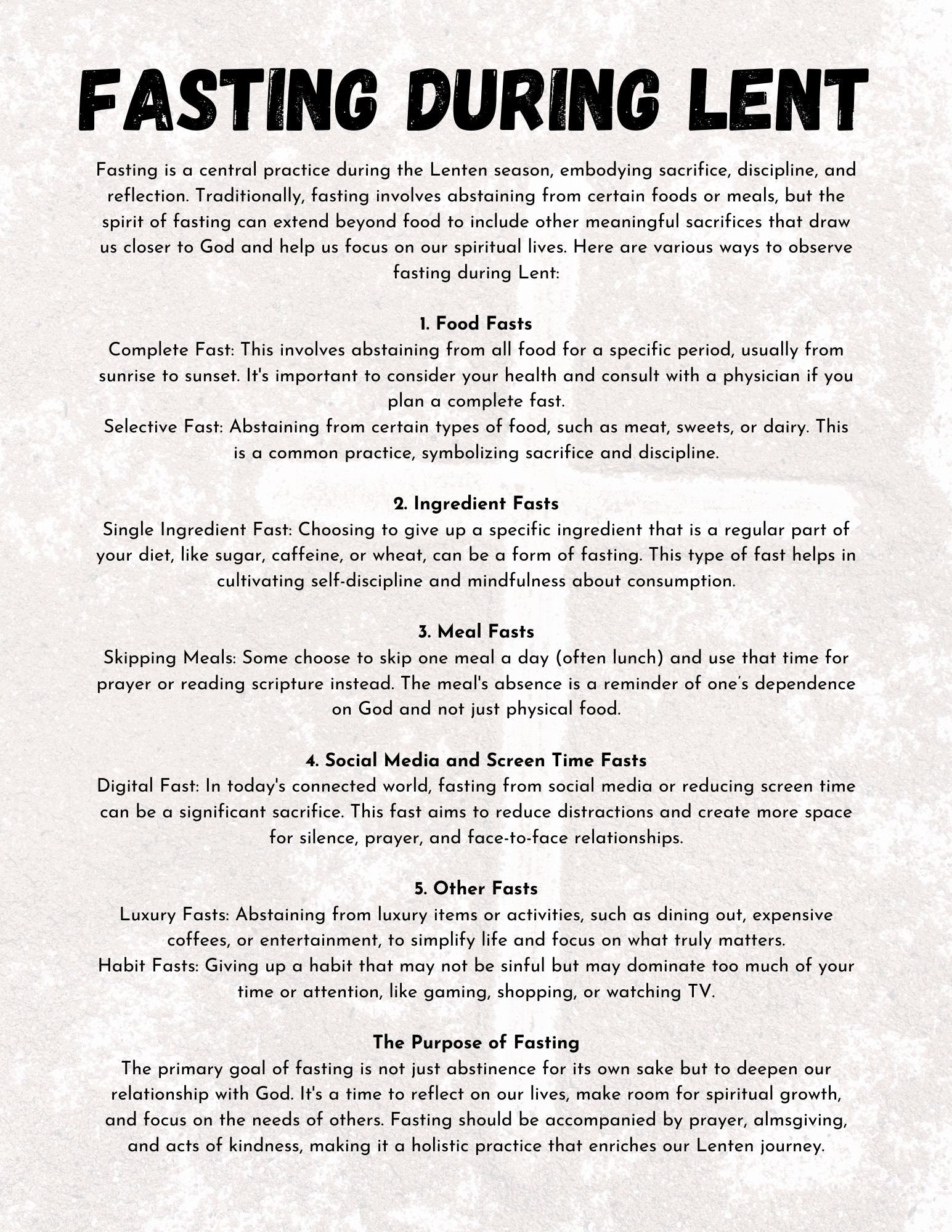 Family Lent Guide - Etsy