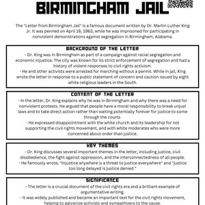 Martin Luther King Jr (MLK) Unit Study - Etsy