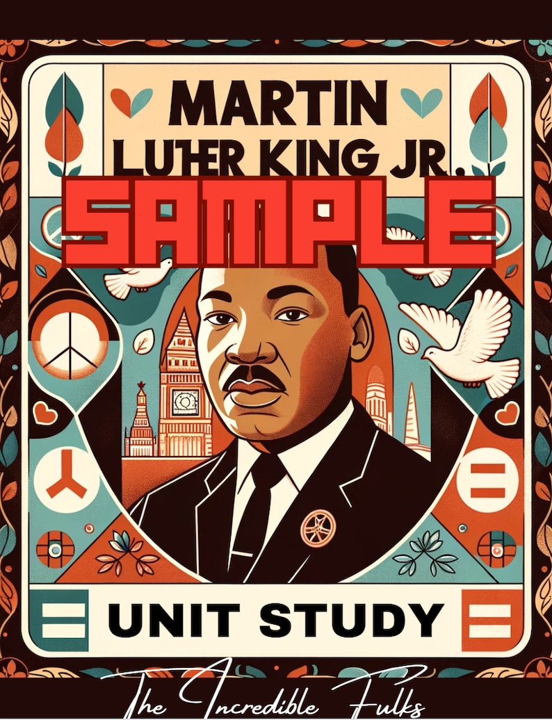Sample Martin Luther King Jr Unit Study - Etsy