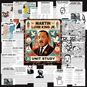 Martin Luther King Jr (MLK) Unit Study - Etsy