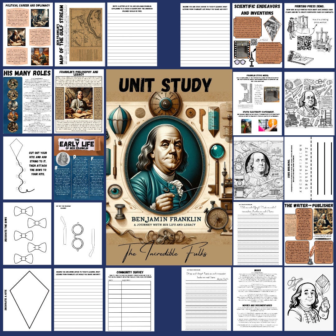 Benjamin Franklin Unit Study - Etsy