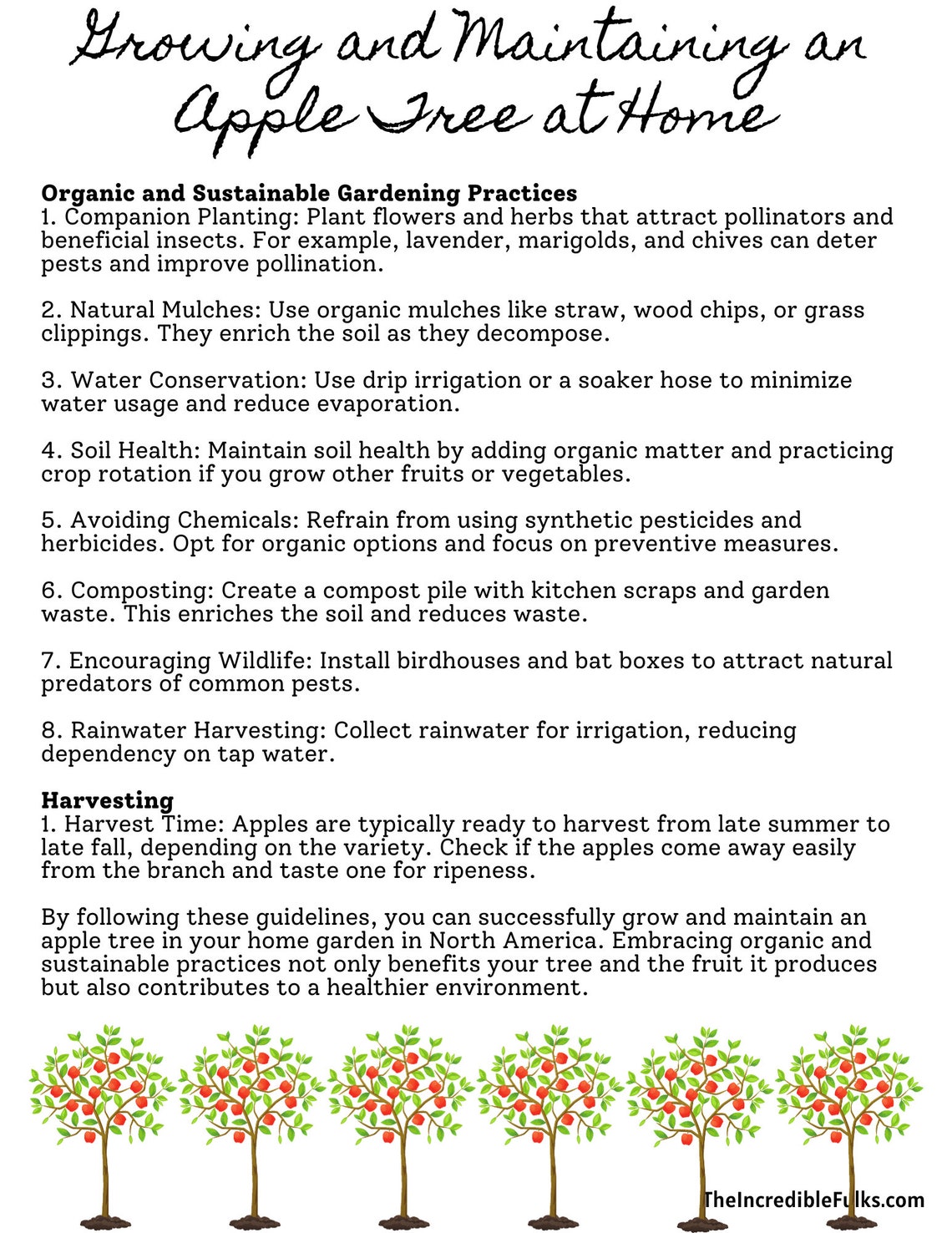 National Apple Tree Day Pack - Etsy