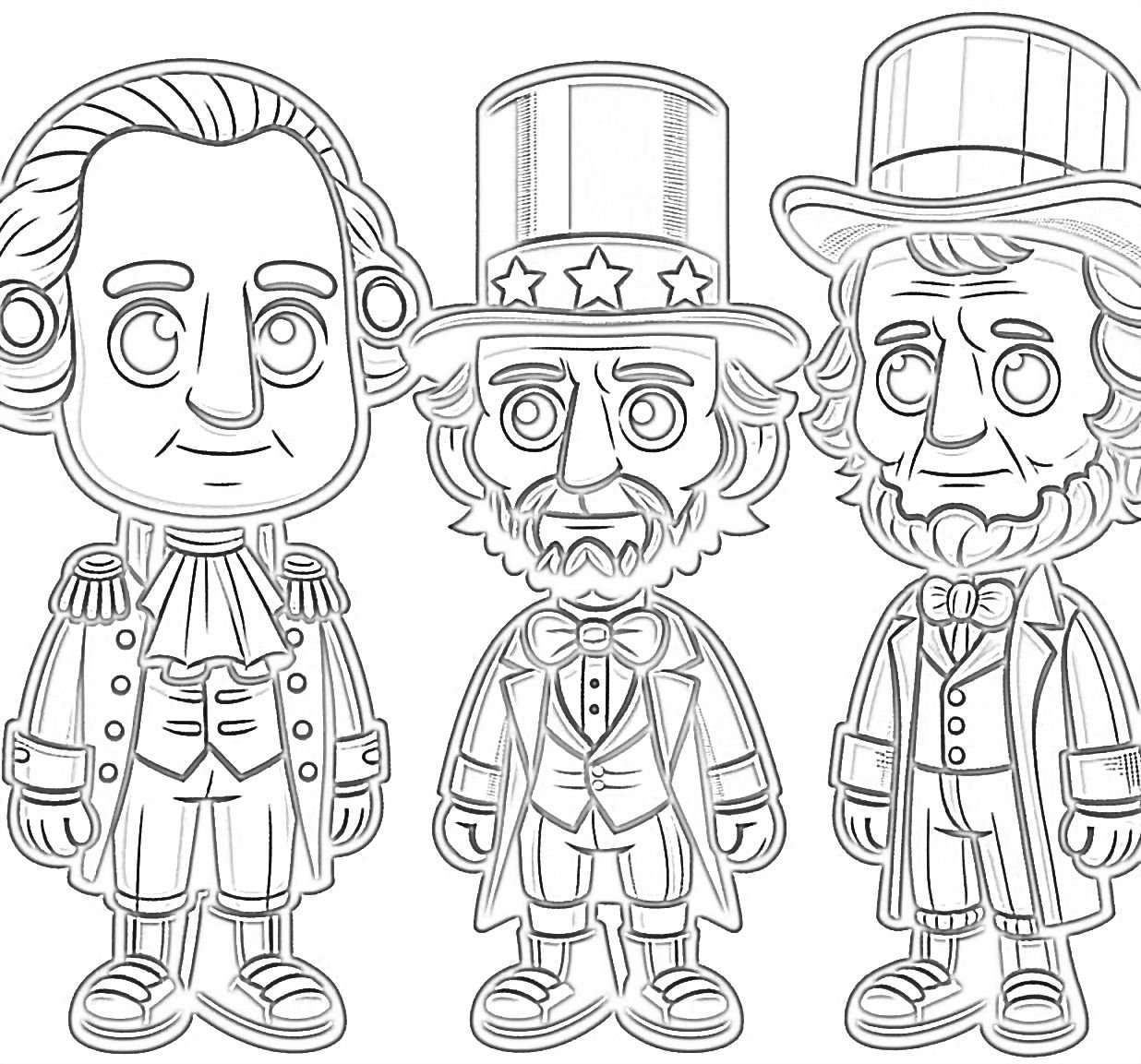 30 Pack President's Day Coloring Pages - Etsy