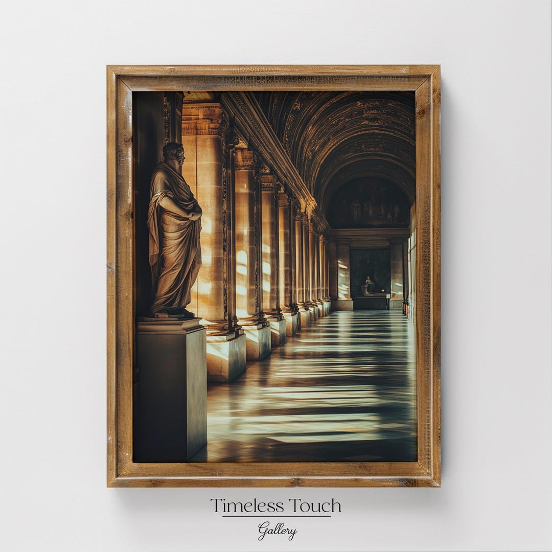 Vintage Grand Hallway Digital Wall Art Print - Etsy