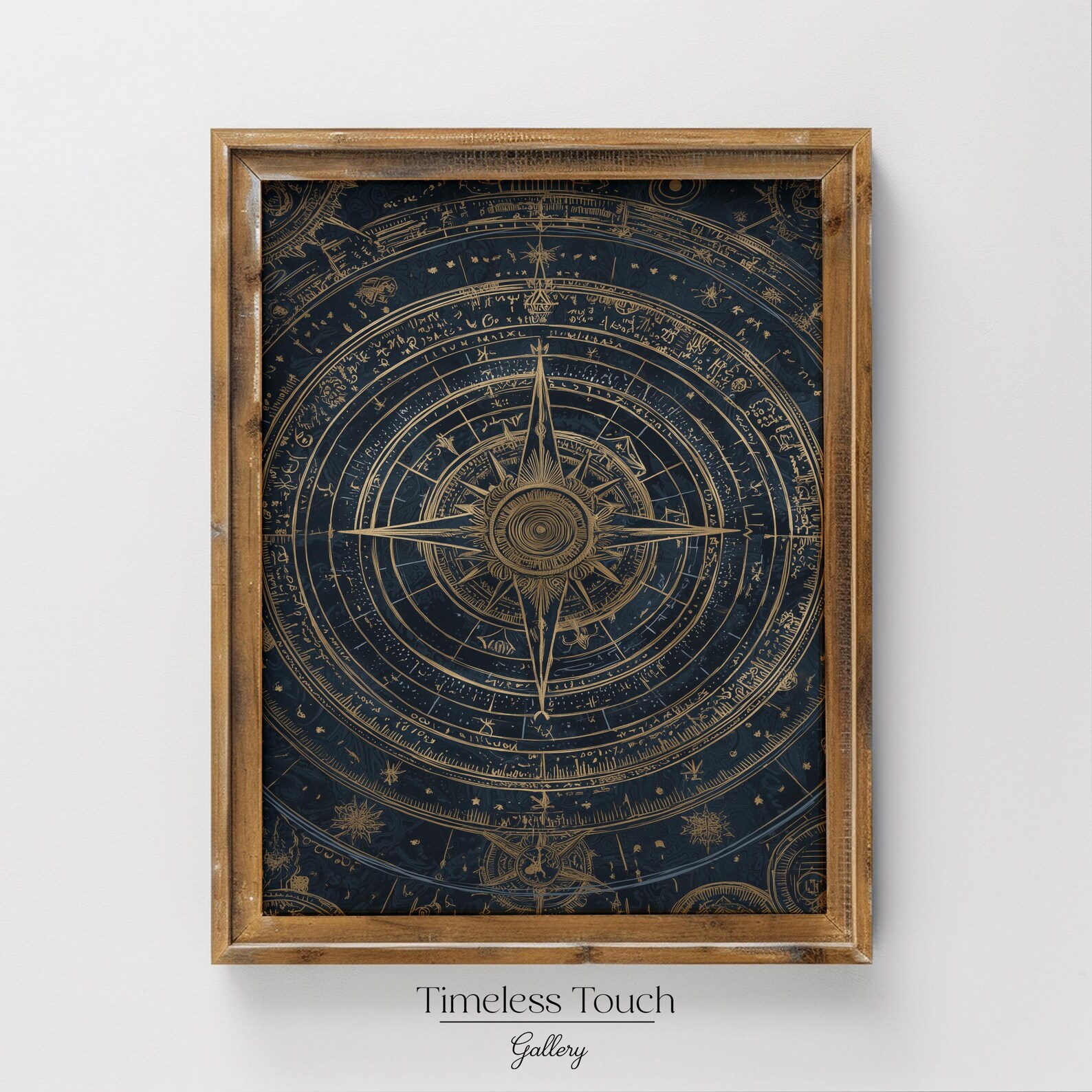 Vintage Celestial Compass Digital Art Print for Home Decor - Etsy