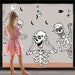 Halloween Skeletons Window Clings – Spooky Skull & Ghost Stickers for ...