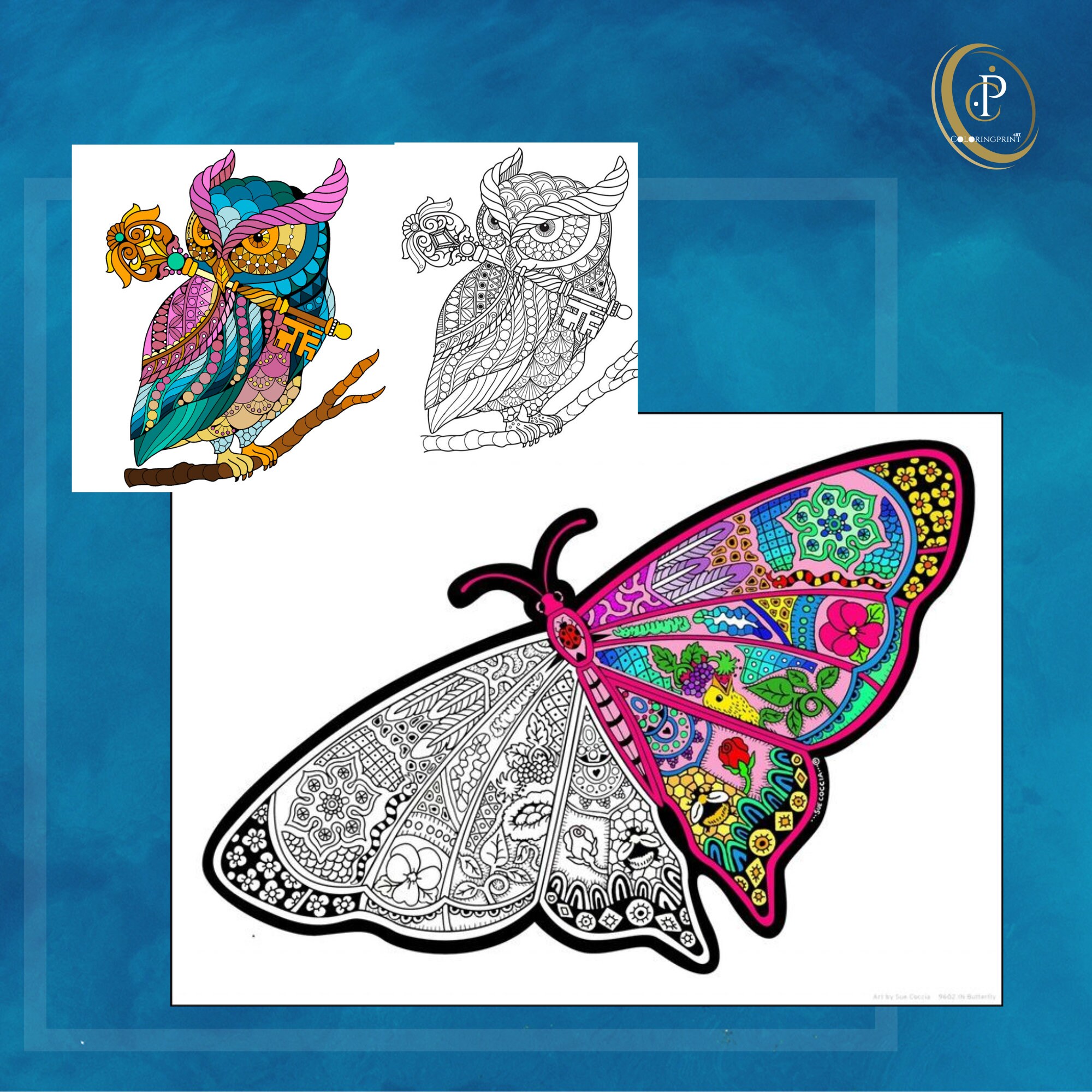 Animal Mandala Coloring Book: Relaxation Therapy (instant Download PDF ...