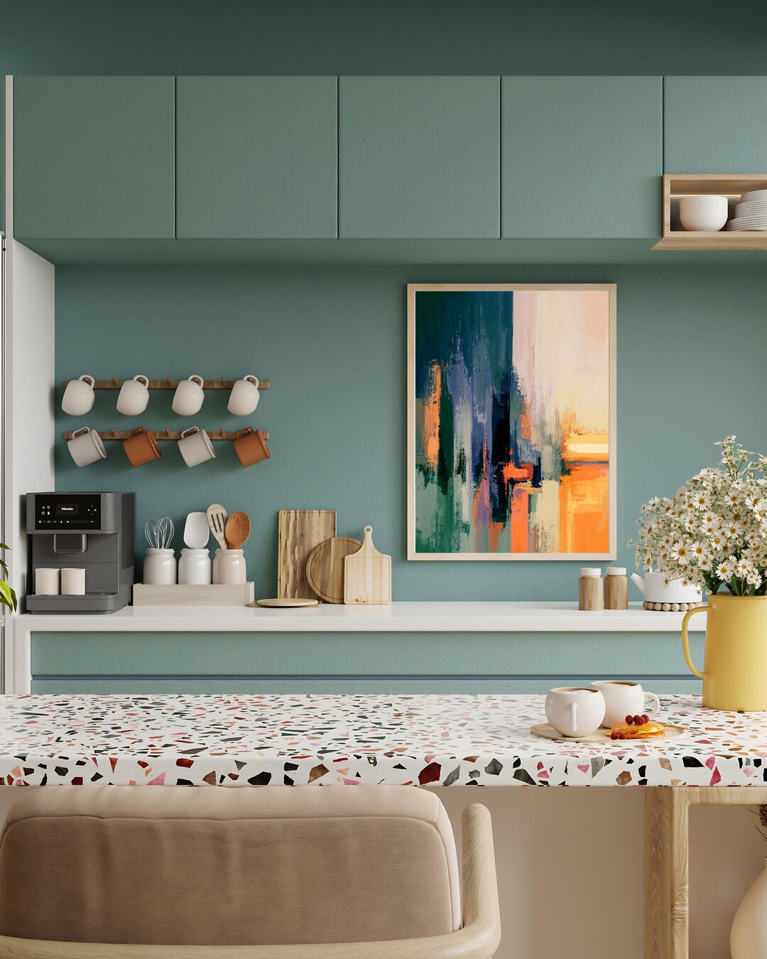 Colourful Brush Strokes Poster | Stunning Digital Wall Art Prints ...