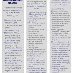 PBIS Discipline Flowchart - Etsy
