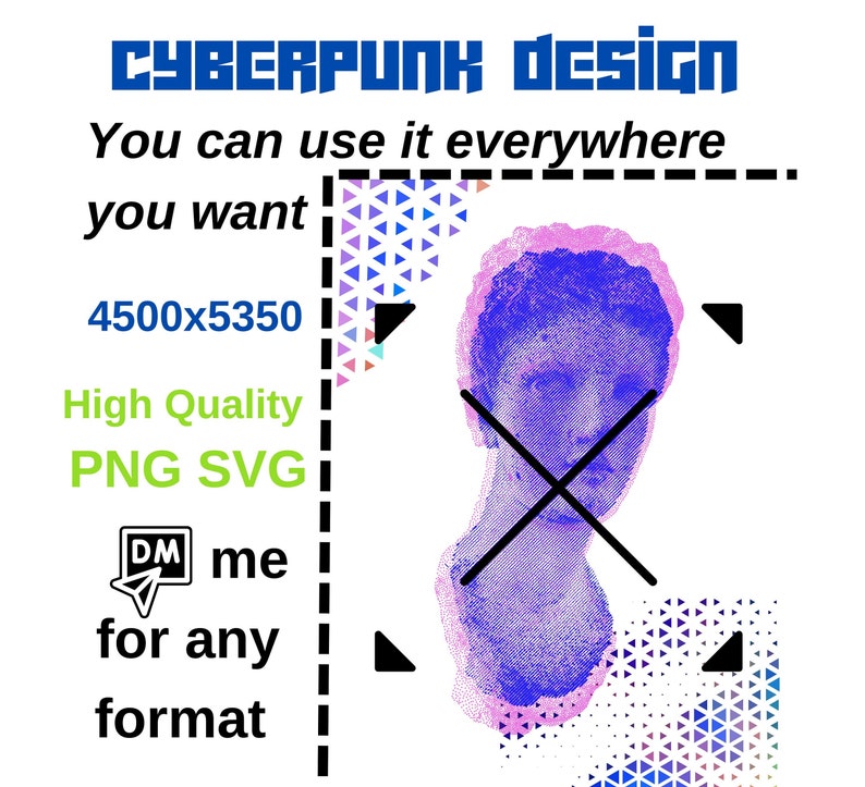 Cyberpunk Design PNG and SVG Format Digital Download - Etsy Australia