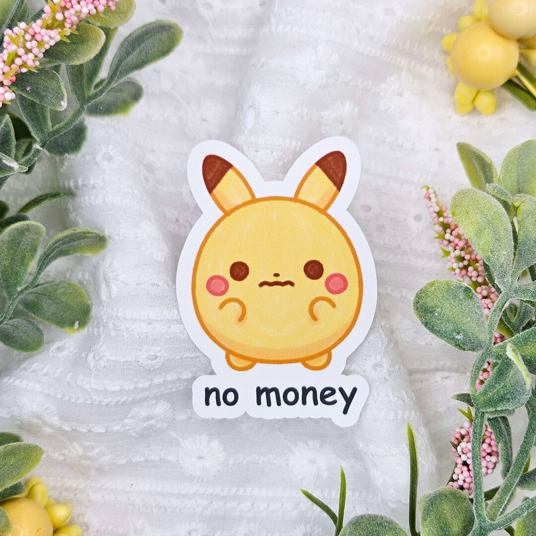 No Money Sticker - Etsy