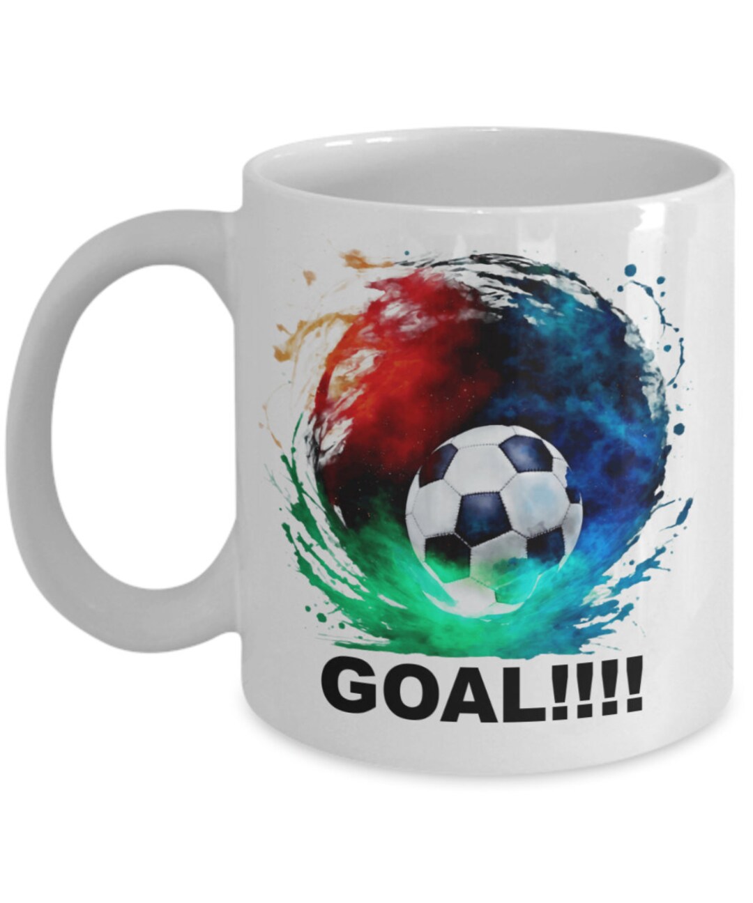 Paint Splash Soccer Ball, Soccer Coach Gift, Sports Mug, Sports Mug ...