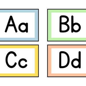 Printable Alphabet Flashcards - Etsy