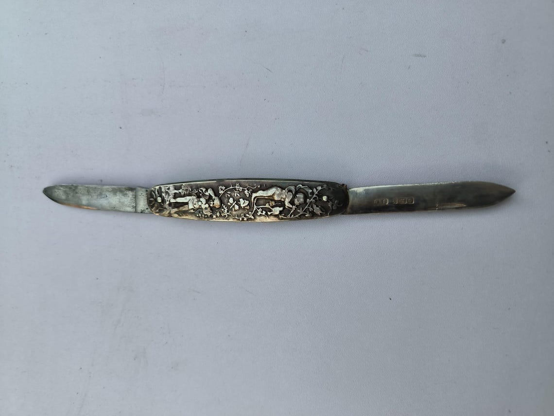 Antique Sterling Silver Pocket Knife (circa 1882) - Etsy