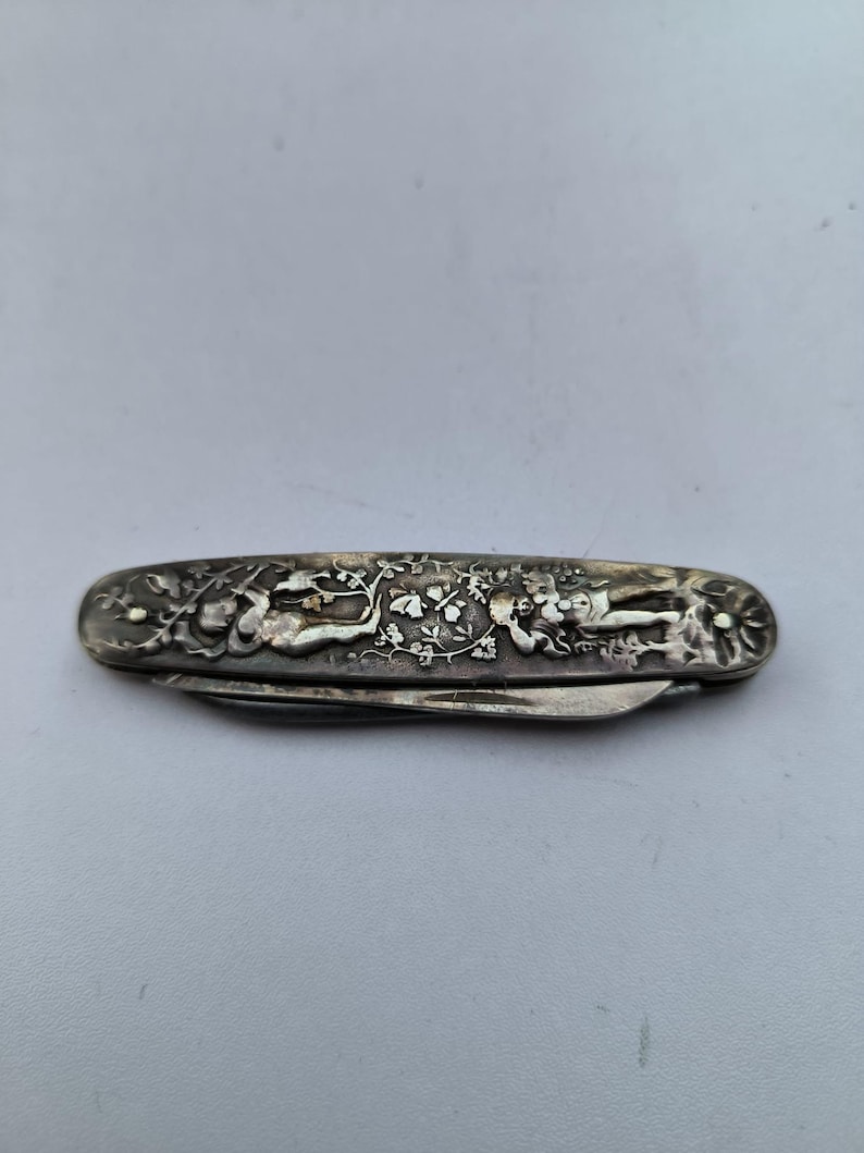 Antique Sterling Silver Pocket Knife (circa 1882) - Etsy