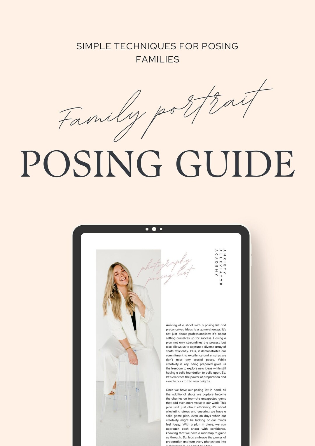 Posing Guide for Family Photography and Portrait Photography. Simple ...