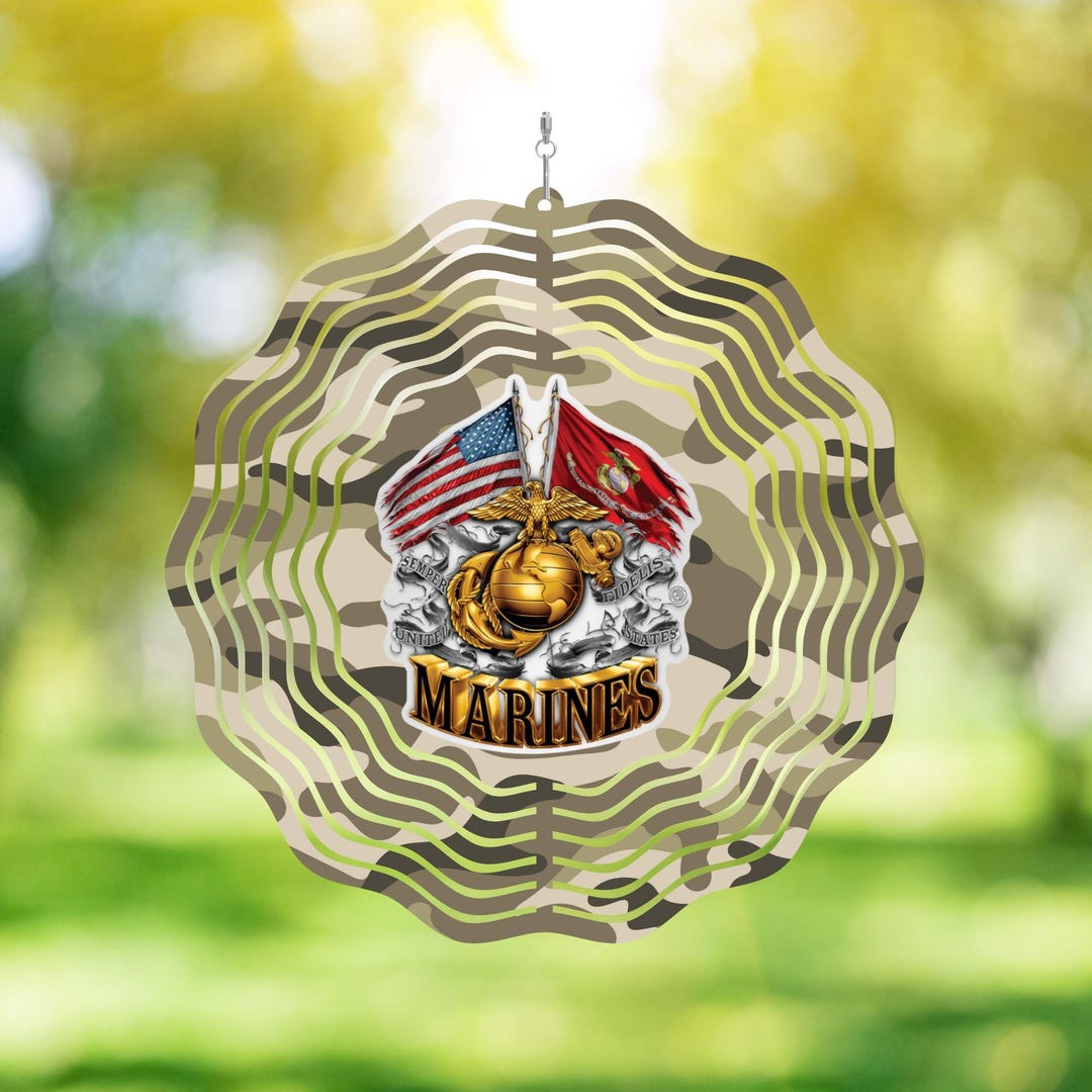 US Marines, Military, Wind Spinner, Png, Sublimation - Etsy