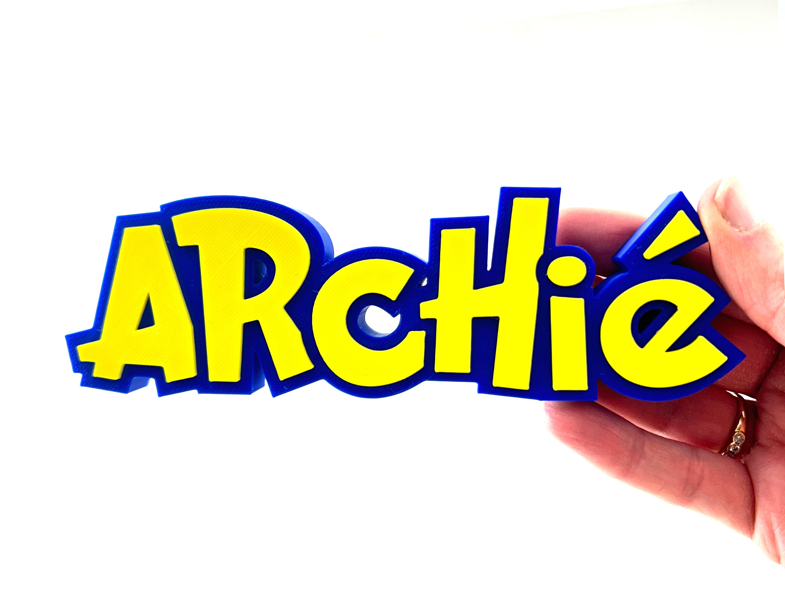 Personalised Poke Inspired Name Sign Poke Style Custom 3D Name Plate ...