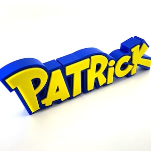 Personalised Poke Inspired Name Sign - Poke Style Custom 3D Name Plate ...